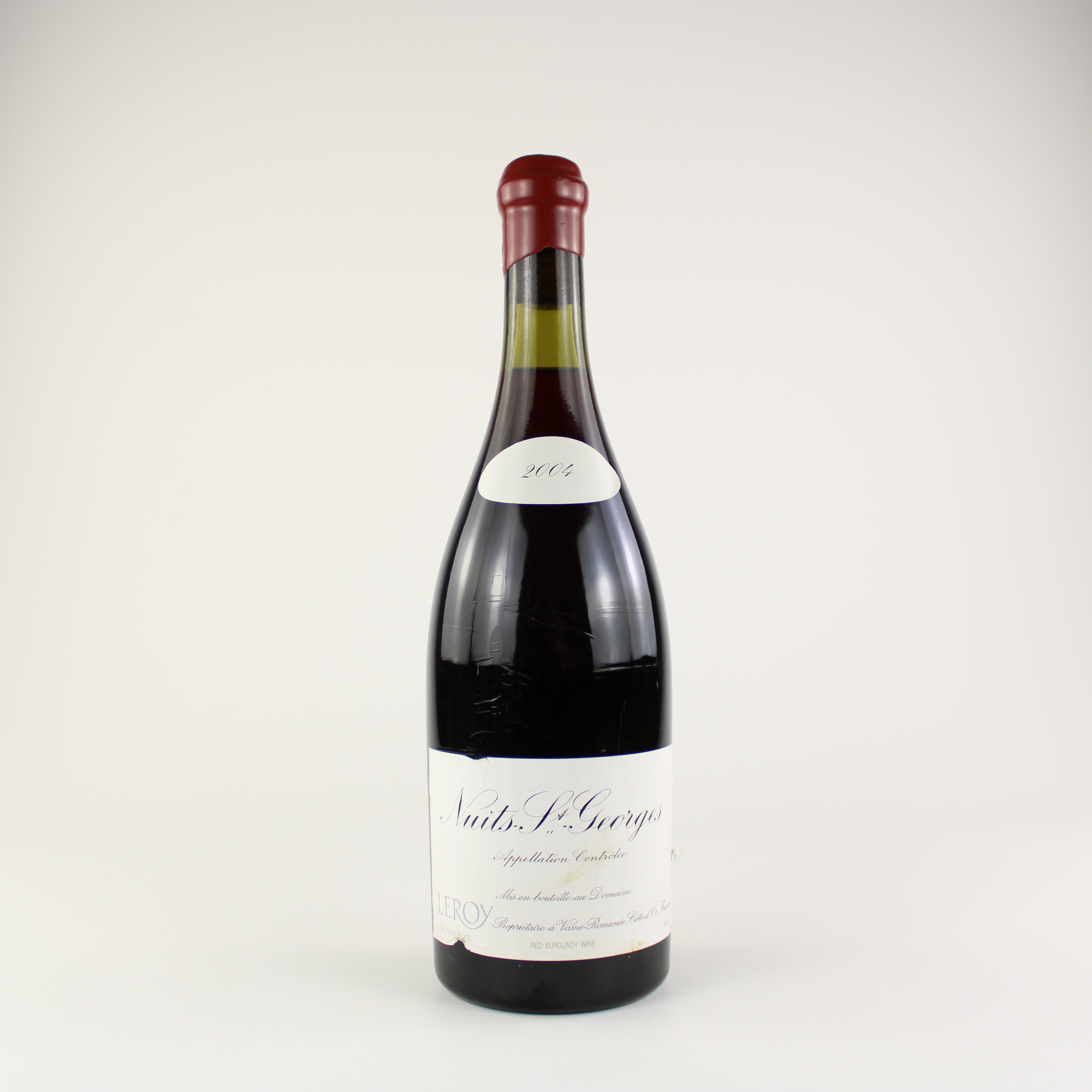 Domaine Leroy Nuits-Saint-Georges 2004 Torn Label – Clarets Fine & Rare ...